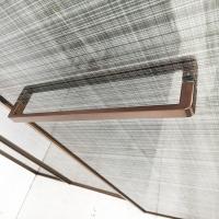 China Wire Glass Shower Enclosure | A Perfect Combination of Artistic Aesthetics and Safe Practicality for sale