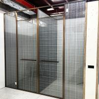 China Wire Glass Shower Enclosure | A Perfect Combination of Artistic Aesthetics and Safe Practicality for sale