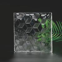 China Premium Crystal Glass Decorative Series | Textured Embossed Art Glass For Space Partition & Hanging Decoration for sale
