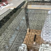 China Screen Printed Art Decorative Glass For Interior Decoration for sale