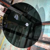 China Black Glass Coffee Table Top Modern Home Furniture for sale