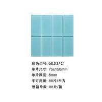 China Light Blue Slim Strip Glass Tile | Commercial Wall Decoration for sale
