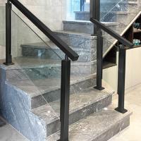 China Modern Stainless Steel Glass Guardrails & Glass Stair Railing for sale