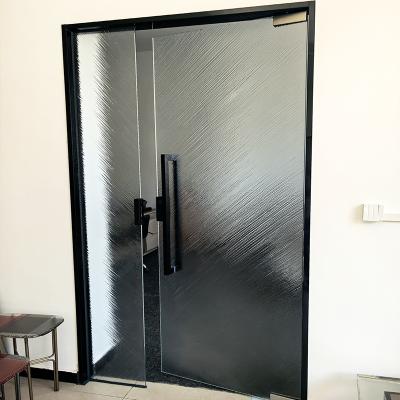 China Decorative fused glass door | Artistic Space Partition, Reshaping Modern Spatial Aesthetics for sale