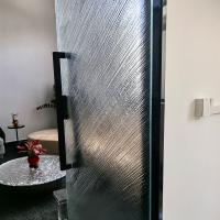 China Decorative fused glass door | Artistic Space Partition, Reshaping Modern Spatial Aesthetics for sale