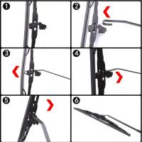 China HFC1040 40cm/50cm/53m/55cm Windshield Wiper Blade for JAC/JMC1030/1040 Truck Spare Parts for sale
