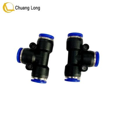 China NCR ATM CRM Part Connector Equal Tee Branch Tee Connector Push Connect Fitting Assy 009-0007844 90007844 009-0007822 0090007822 for sale