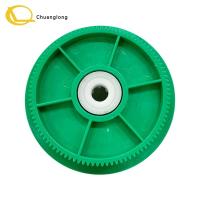 China NCR S2 Presenter Gear 445-0730542 Green Gear Handle Knurled Over Molding Plastic ATM CDM CRM Selfserv Kiosk Part 4450730542 445-0758882-02 for sale