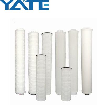 China YETE Industrial Pleated Water Filter Cartridge - High Flow Rate 2023 Model for Water Treatment Applications for sale