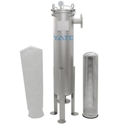 China 304 316 316L Stainless Steel Bag Filter Housing for Cooking Oil - 10,000 L/Hour Capacity, 0.5-500 μm Filtration for sale