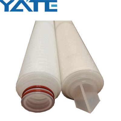 China Polypropylene Membrane Pleated Filter Cartridge 0.1-50μm with 69mm Diameter for Water Treatment Systems for sale