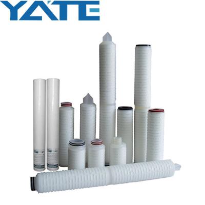 China Polypropylene Membrane PP Pleated Filter Cartridge 1 Micron with 69mm Diameter for Water Treatment for sale