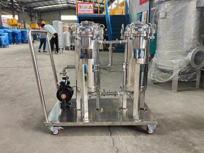 China Stainless Steel Industrial Movable Filter Housing - Food Grade Single Bag Filter with Quick-Connect Piping for sale