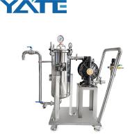 China SS Bag Movable Filter Housing 2.0mm 304 Stainless Steel Water Treatment Equipment 5-30T/H Capacity for sale
