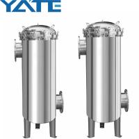 China SS304 Stainless Steel High Flow Cartridge Filter Housing 7×40 Inch PP Pleated Filter with 0.1-0.8 MPa Operating Pressure for sale