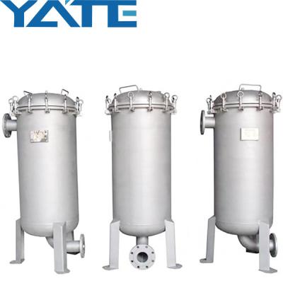 China SS 304/316 Industrial High Flow Cartridge Stainless Steel Water Bag Filter Double Housing 150 m³/H 1.0 MPa for sale