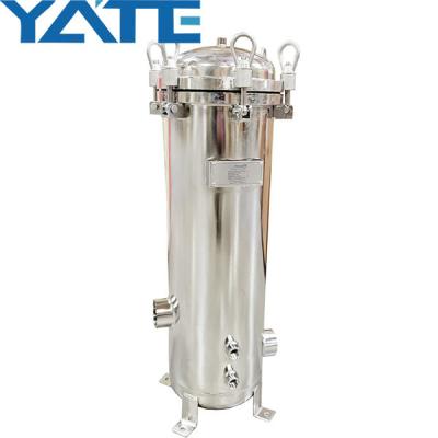 China High Flow 0.1 Micron Stainless Steel Bag Filter Housing with 0.1-0.8 MPa Operating Pressure for sale