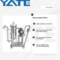 China Movable Stainless Steel Water Filter Housing with 0.5-500 Micron Filtration and 40 m³/h Flow Capacity for sale
