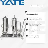 China SS304 Mobile Bag Filter Housing for Honey Filtration - 0.5-500 Micron Precision, 40 m³/h Flow Capacity for sale