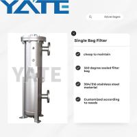 China 5 Micron 2 Bag Filter Housing High Pressure Bag Filter 0.5 Micron for Petrochemical for sale