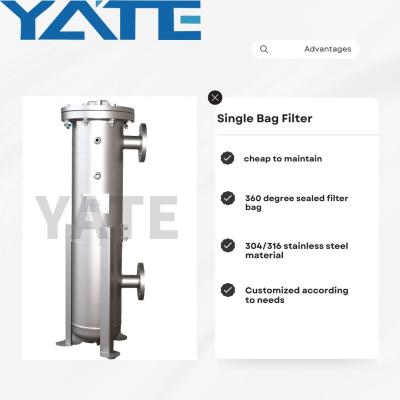 China 5 Micron 2 Bag Filter Housing High Pressure Bag Filter 0.5 Micron for Petrochemical for sale