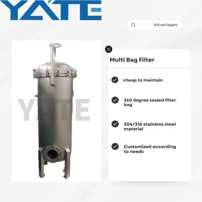 China High Pressure Multi Single Filter Housing 304 316L Ss Bag Filter for sale