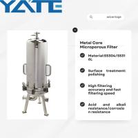 China Stainless Steel Cartridge Filter Housing 10-40 Inch with 0.1-60μm Filtration for Water Treatment for sale