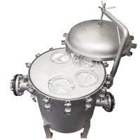 China Pharmaceutical Multistage Bag Filter Housing Stainless Steel for sale