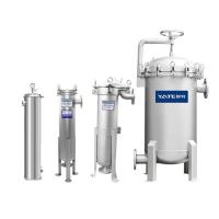 China Industrial Stainless Steel Liquid Solid Separator Multi Bag Filter Housing For Farms for sale