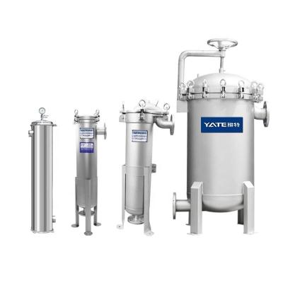 China Industrial Stainless Steel Liquid Solid Separator Multi Bag Filter Housing For Farms for sale