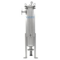 China 304 316 Stainless Steel Single Bag Filter 0.25 m² Filtration Area 20 m³/h Flow for sale