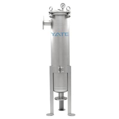 China 304 316 Stainless Steel Single Bag Filter 0.25 m² Filtration Area 20 m³/h Flow for sale
