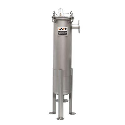 China Stainless Steel 304 316 Single Bag Filter Housing 20 m3h 0.6 MPa for Liquid Filtration for sale