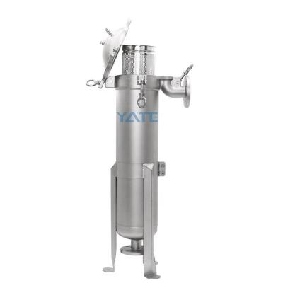 China Stainless Steel 304 Single Bag Filter Housing 0.25m² 20m³/h for Beer Liquor Filtration for sale
