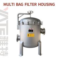China Stainless Steel 316 Multi Bag Filter Housing 1-24 Bags 0.6 Mpa for Ink Coating Paint Chemical for sale