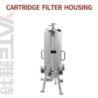 China 316 Stainless Steel Cartridge Filter Housing 0.1 Micron with Quick-Open Design for Food Industry for sale