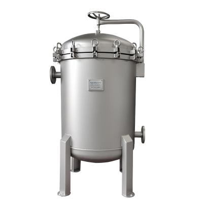 China Stainless Steel 8 Bag Filter Housing 500L/Hour Large Flow Water Filtration System for sale