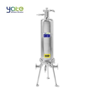 China Sanitary Stainless Steel 304 0.1 Micron Cartridge Filter Housing for Fruit Juice Filtration 1-13 Cores for sale