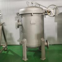 China 304 316 Stainless Steel Fast Open Bag Filter Housing 2-20 Bags 0.6 MPa for Water Treatment Petrochemical for sale