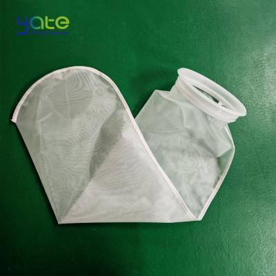 China Sanitary Nylon Liquid Filtration Bag 450-500 Mesh for Industrial Filtration 180mm Diameter for sale