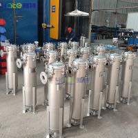 China Stainless Steel 304 Bag Filter Housing 10 Bar for Industrial Liquid Filtration for sale