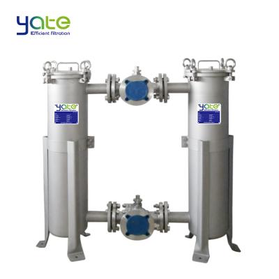 China Stainless Steel 304 316 Industrial Bag Filter Housing 10 Bar for Liquid Filtration for sale