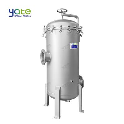 China 316 Stainless Steel Bag Filter Housing 16 Bar 0.5-200 Micron Precision for sale