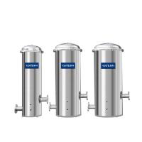 China 0.1 Micron Pleated Filter Cartridges 10-40 Inch with 0.6Mpa Stainless Steel Housing for sale