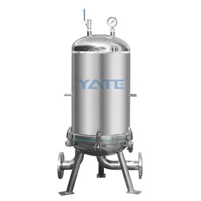 China Stainless Steel Cartridge Filter Housing 0.6Mpa Working Pressure 0.2μm Filtration Precision for Liquid Filtration for sale