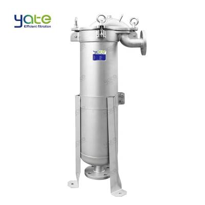 China Industrial Liquid Filtration Single Bag Filter 304 316 Stainless Steel for Chemical Food Beverage for sale