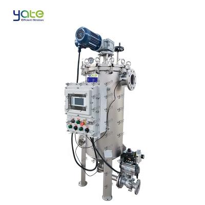 China Palm Oil Industry Filtration High Viscosity Automatic External Scraper Self Cleaning Filter Housing Machine for sale