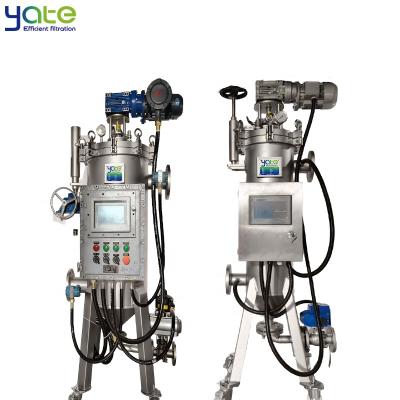 China 304 SS Stainless Steel Fully Automatic Self-cleaning Full Auto Scraper Filter for Ceramic Slurry Lithium Battery Material for sale