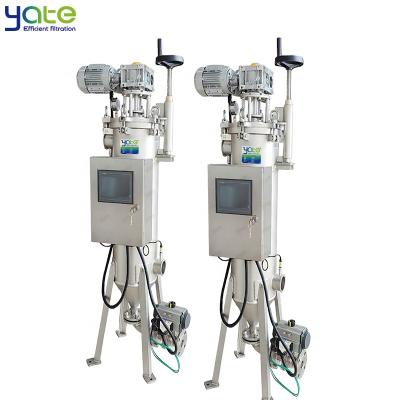 China 304 Stainless Steel Automatic Cleaning Scraper Filter for Cosmetic Cream Emulsion 0.8MPa for sale