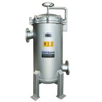 China Stainless Steel 304 Cartridge Filter Housing for 40 Inch 0.1 Micron Pleated Cartridges High Flow for sale